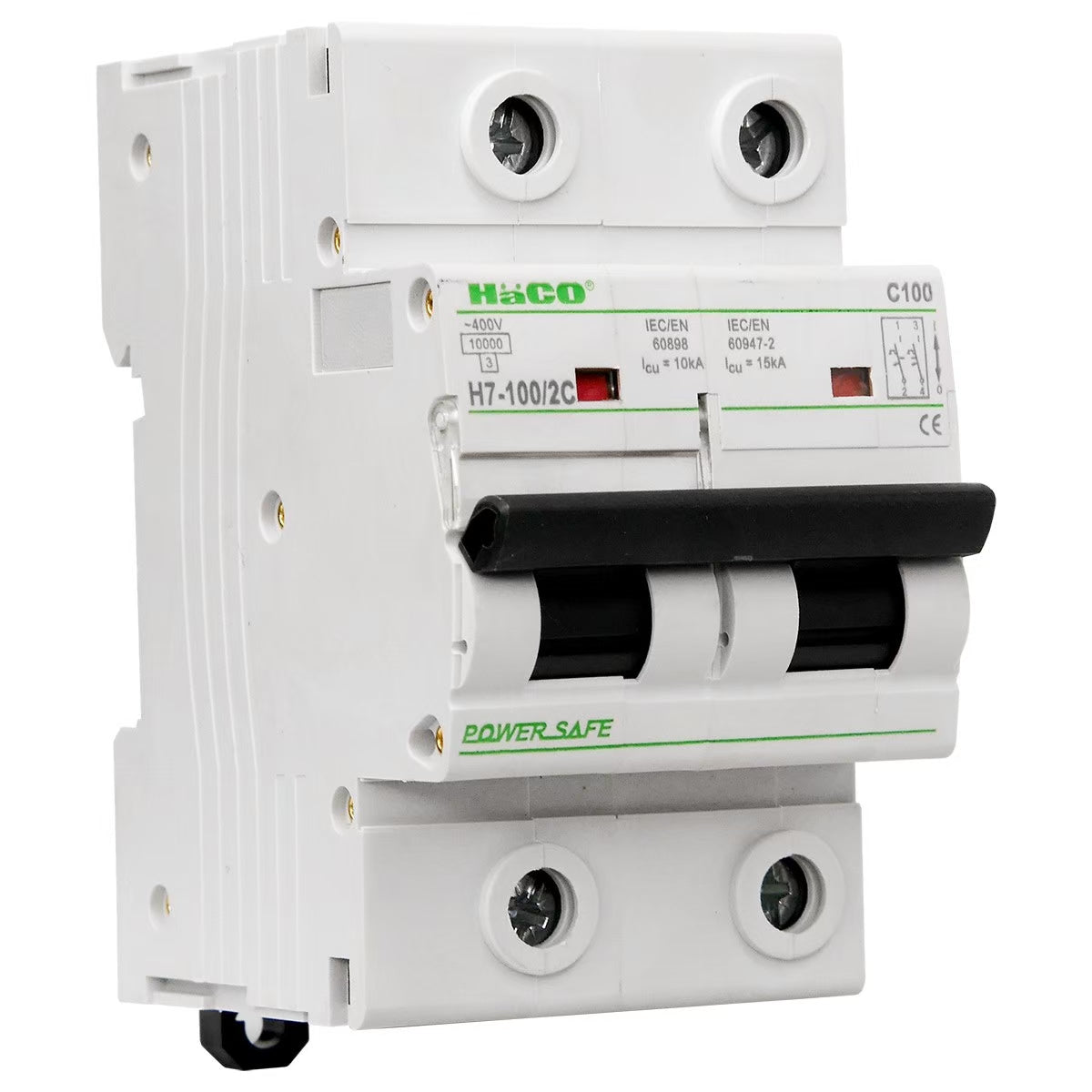 Haco H7-100/2C MCB 2P 100A 230V | Easy Hardware