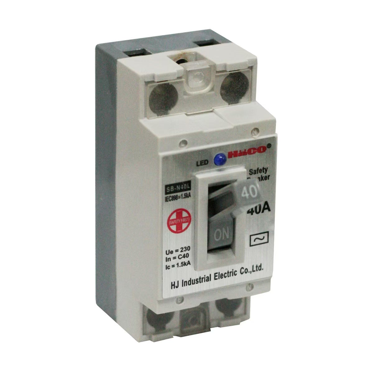 Haco SB-N40L Safety Braker 40A 230VAC Ic = 1.5/2.5 kA | Easy Hardware