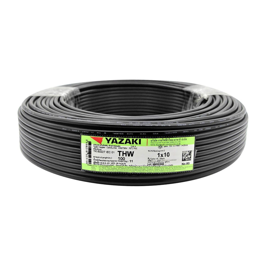Yazaki 10.0 MM2 (BLACK) 7 Pin 60227 IEC 01 THW | Easy Hardware